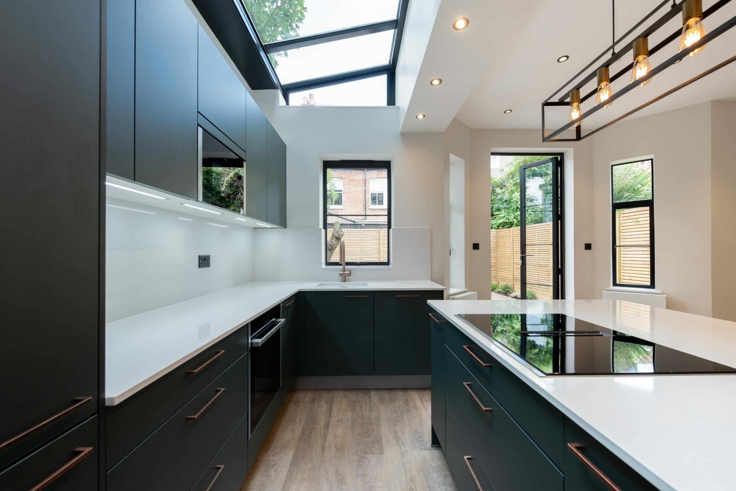 Statement Matt Dark Green Kitchen | Ebstone Kitchens