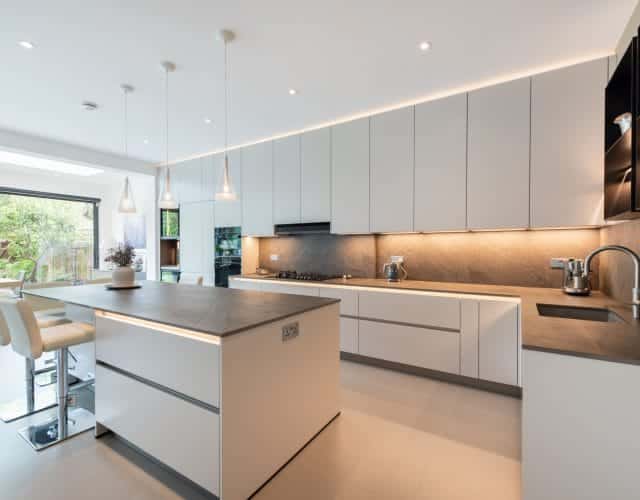 Sleek Nolte Kitchen with Sahara Soft Matt Finishes | Ebstone Kitchens