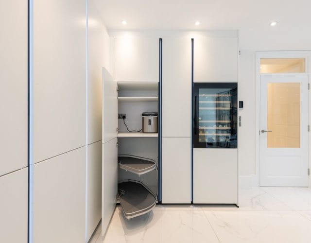 Modern Nolte Kitchen in White & Graphite | Ebstone Kitchens